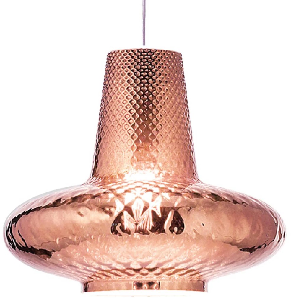 Závěsné světlo Giulietta 130 cm růžové zlato