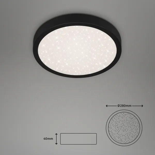 Briloner 3048-015 - LED Stropní svítidlo RUNA LED/18W/230V černá