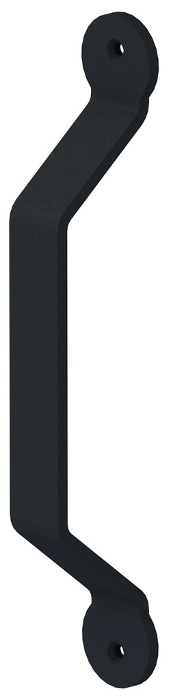 4iQ Posuvný nástěnný systém LUNA 850-1050mm, černý mat pro dveře série LOFT