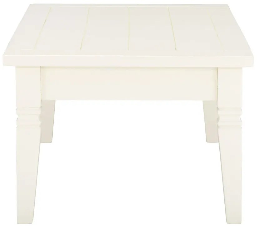 Massive home | Bílý konferenční stolek Catalina masiv borovice MH1387W