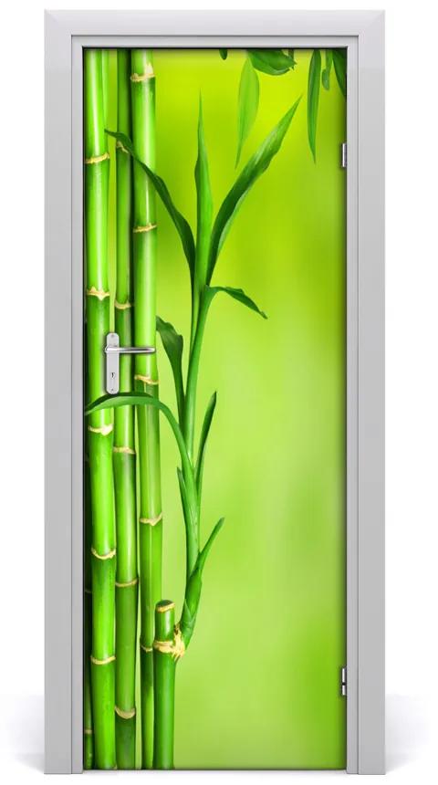 Samolepící fototapeta na dveře Bambus 95x205 cm
