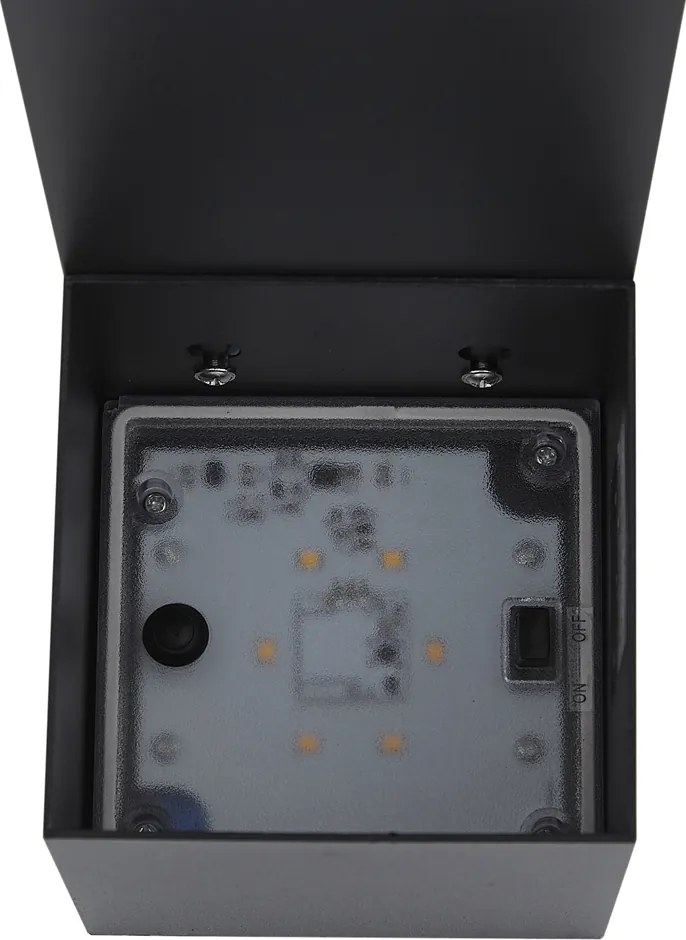 Venkovní lampa černá 65 cm vč. LED IP64 s tlumeným světlem a solárním napájením - Charlene