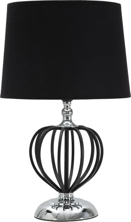 Stolní lampa Darky Silver 44,5 cm černo-stříbrná