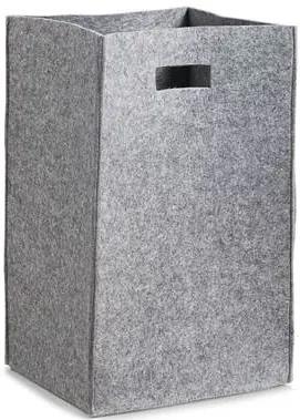 Plstěný koš na prádlo Zeller 14265 / šedý / 35 x 30 x 55 cm