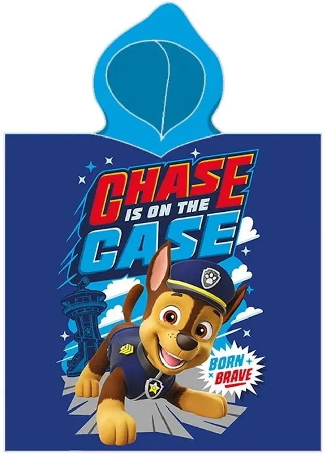 Osuška s kapucí - plážové pončo Tlapková patrola - Chase