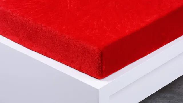 XPOSE ® Prostěradlo mikroplyš Exclusive dvoulůžko - červená 180x200 cm |  Biano