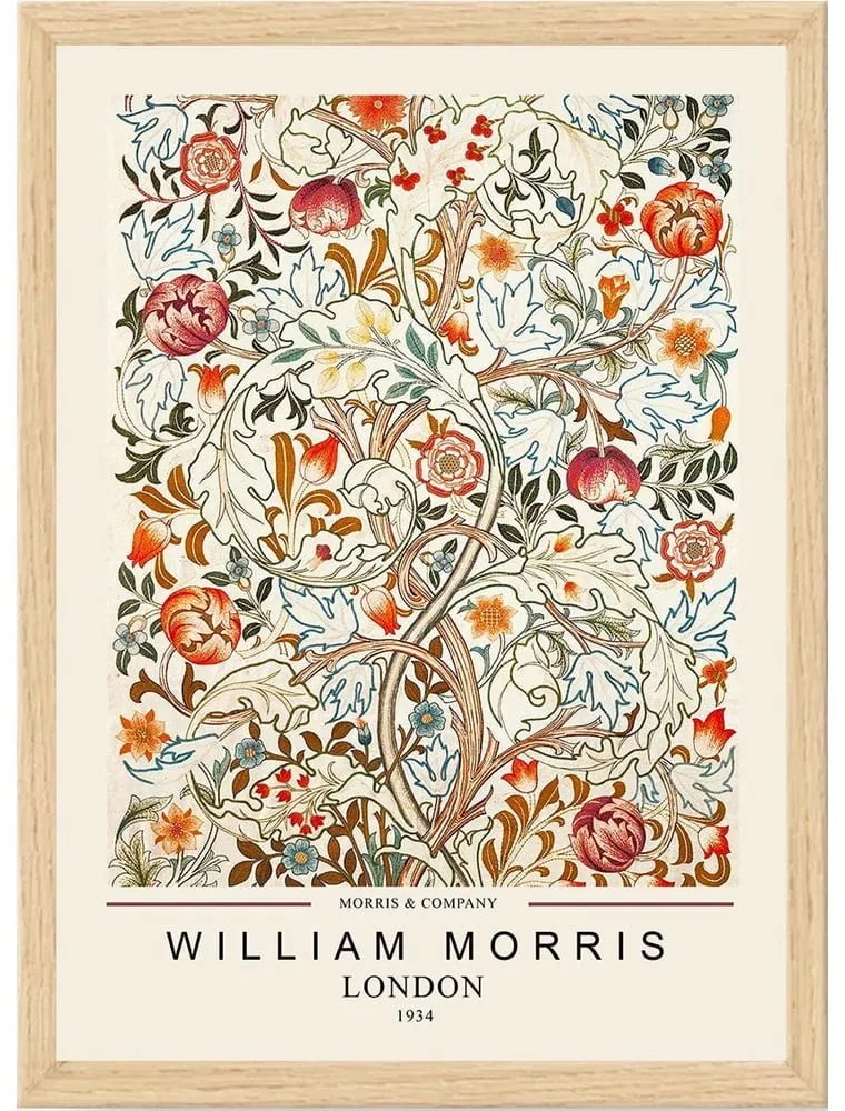 Plakát v rámu 55x75 cm William Morris – Wallity