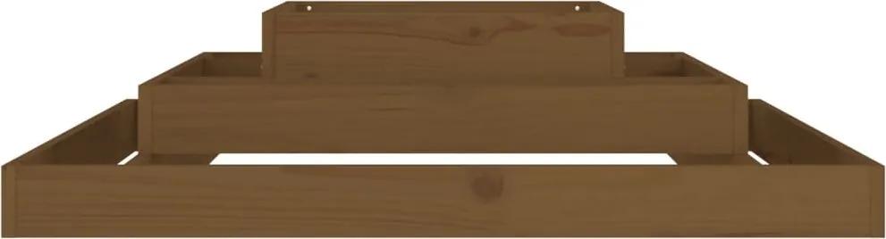 vidaXL Truhlík černý 110 x 110 x 27 cm masivní borové dřevo [823874] Barva: Přírodní borovice