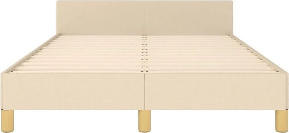 Rám postele bez matrací krémově 120x190 cm textil 3270539