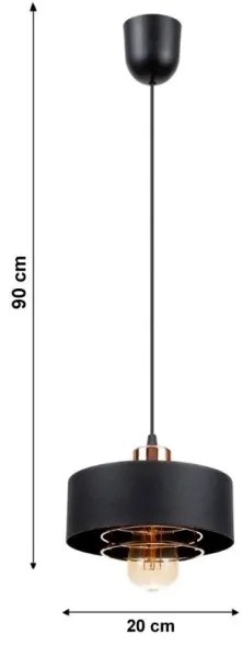 Lustr na lanku VEST 1xE27/60W/230V