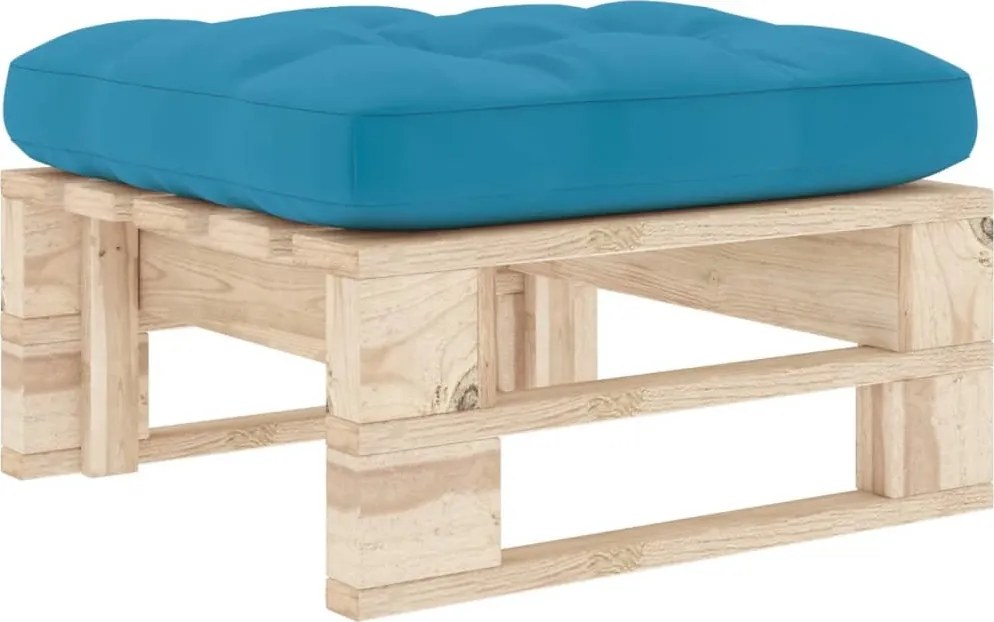 vidaXL Zahradní taburet z palet černě impregnované borové dřevo [3066466] Barva: taupe, Barva dřeva: Bílá