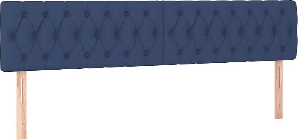 Box spring postel s matrací modrá 180x200 cm textil 3127067