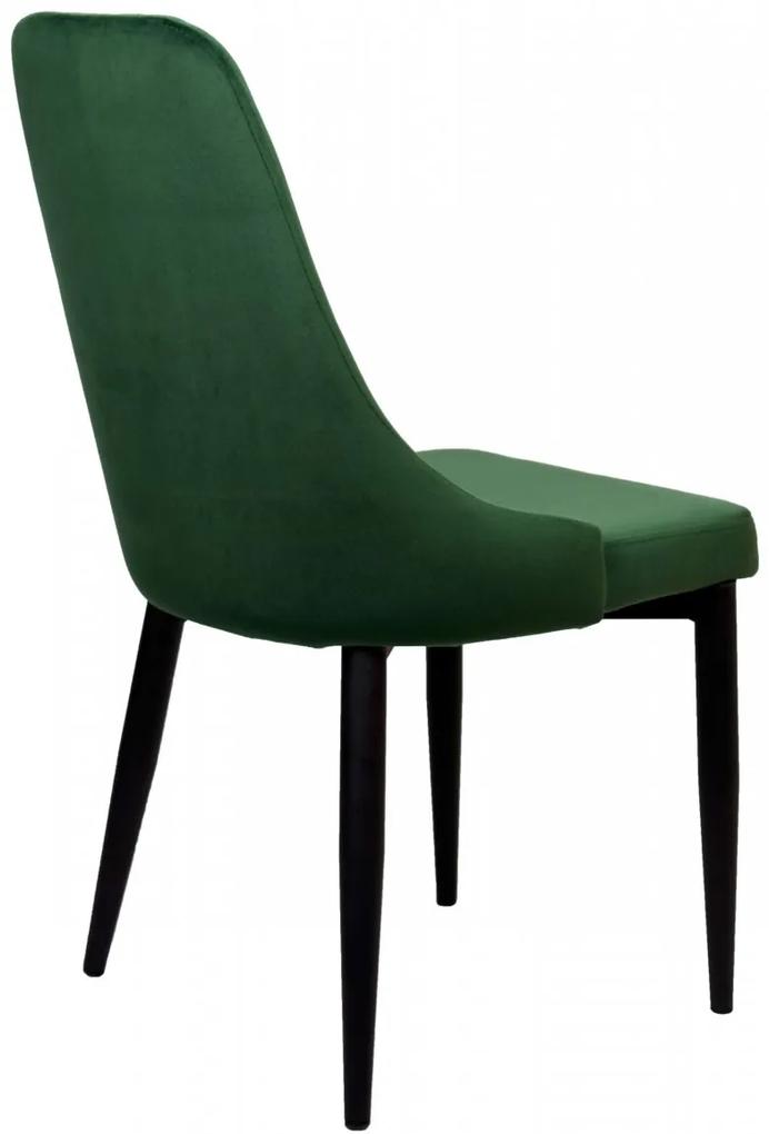 Židle LORIENT VELVET tmavě zelená