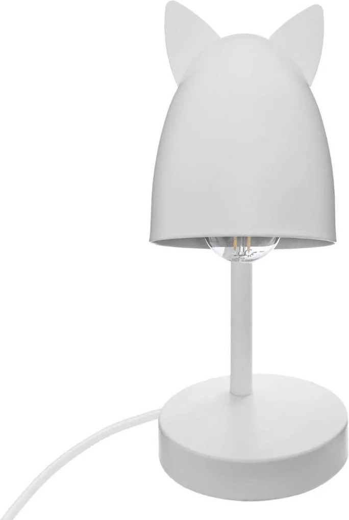 Stolní lampa OREILLLES ROSE, kov, barva bílá
