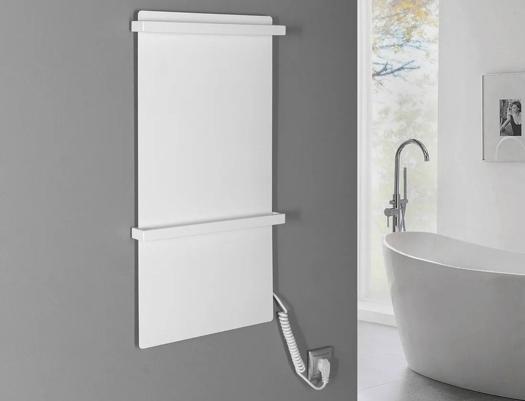 Sapho Sapho, ELMIS Elektrický sušák ručníků 400x800mm, 120W, hliník, antracit, EB430