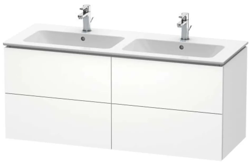 Duravit L-Cube - Umyvadlová skříňka 55x129x48 cm, 4 zásuvky, bílá mat LC625901818