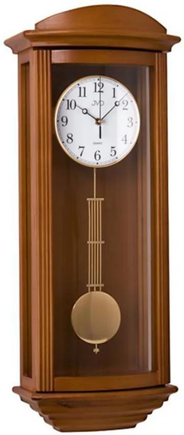 JVD Skříňové dřevěné nástěnné kyvadlové hodiny JVD N2220/41