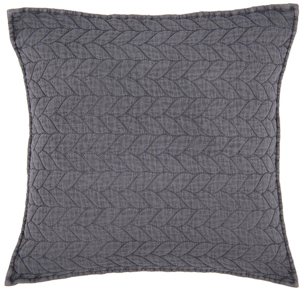 Tmavě šedý povlak na polštář Quilt 186 - 40*40cm