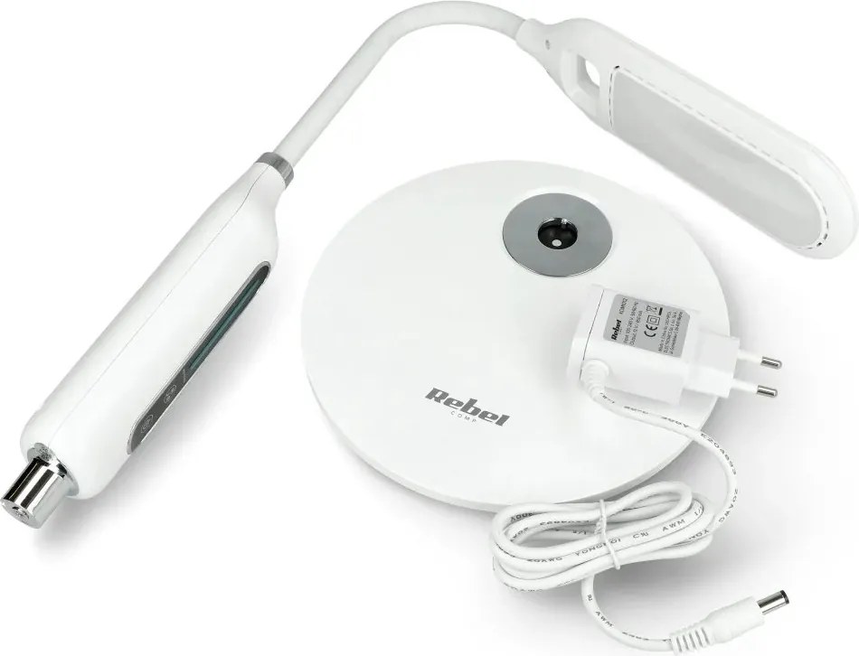 LED Stolní lampa stmíatelná REBEL KOM1012, bílá