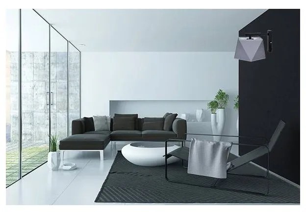 Nástěnné svítidlo Diamond, 1x textilní stínítko (výběr z 5 barev)