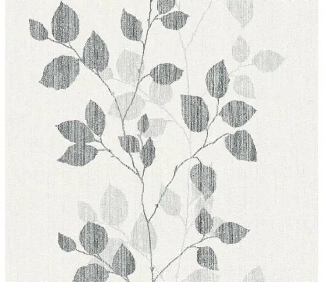 A.S. Création | 34761-4 tapety na zeď Happy Spring | 0,53 x 10,05 m | bílá, černá, šedá vliesová tapeta na stěnu