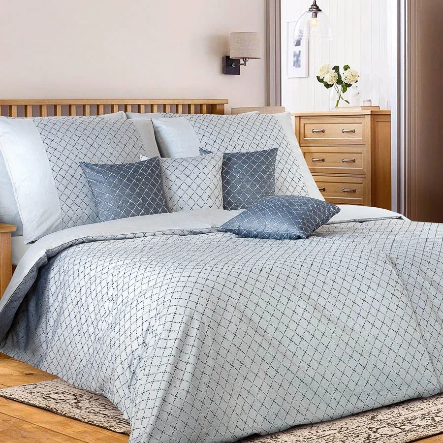 Povlečení Veba GEON Baryt modrá Velikost: 200x220 cm + 2x 70x90 cm