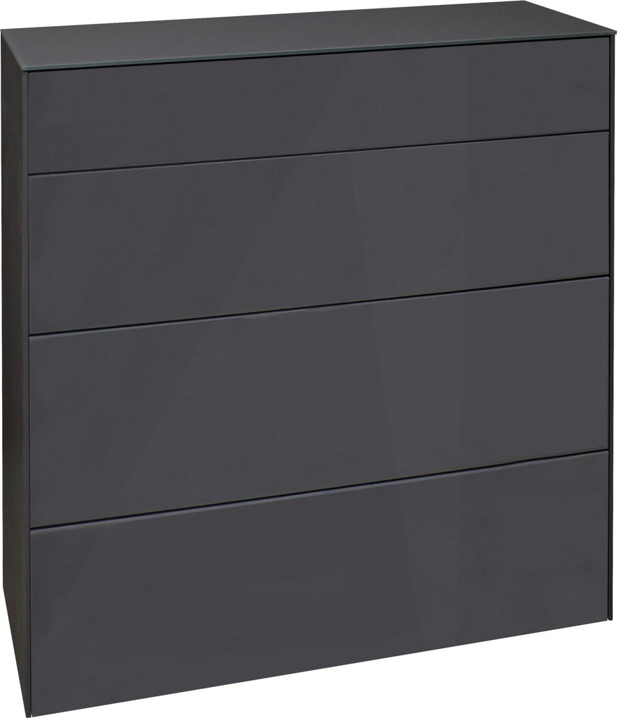 XXXLutz KOMODA, antracitová, 82/89/42 cm Novel - Široké komody - 002808016203