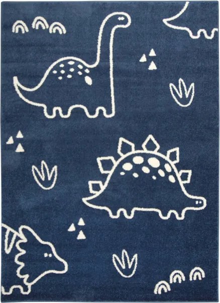 Dětský koberec Emily Kids 5859A Dinosauři modrý