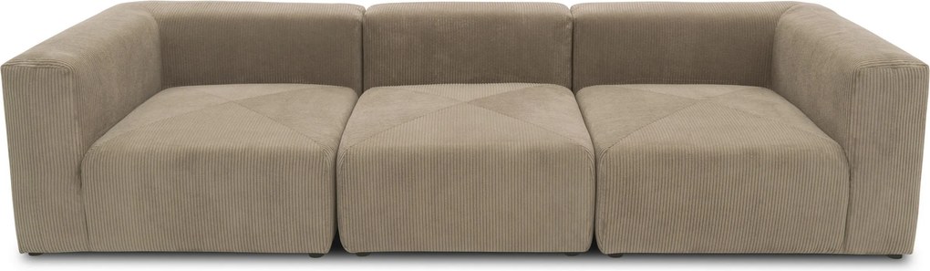 XXXLutz TŘÍMÍSTNÁ POHOVKA, textil, jílová barva MID.YOU - Pohovky - 001776018414