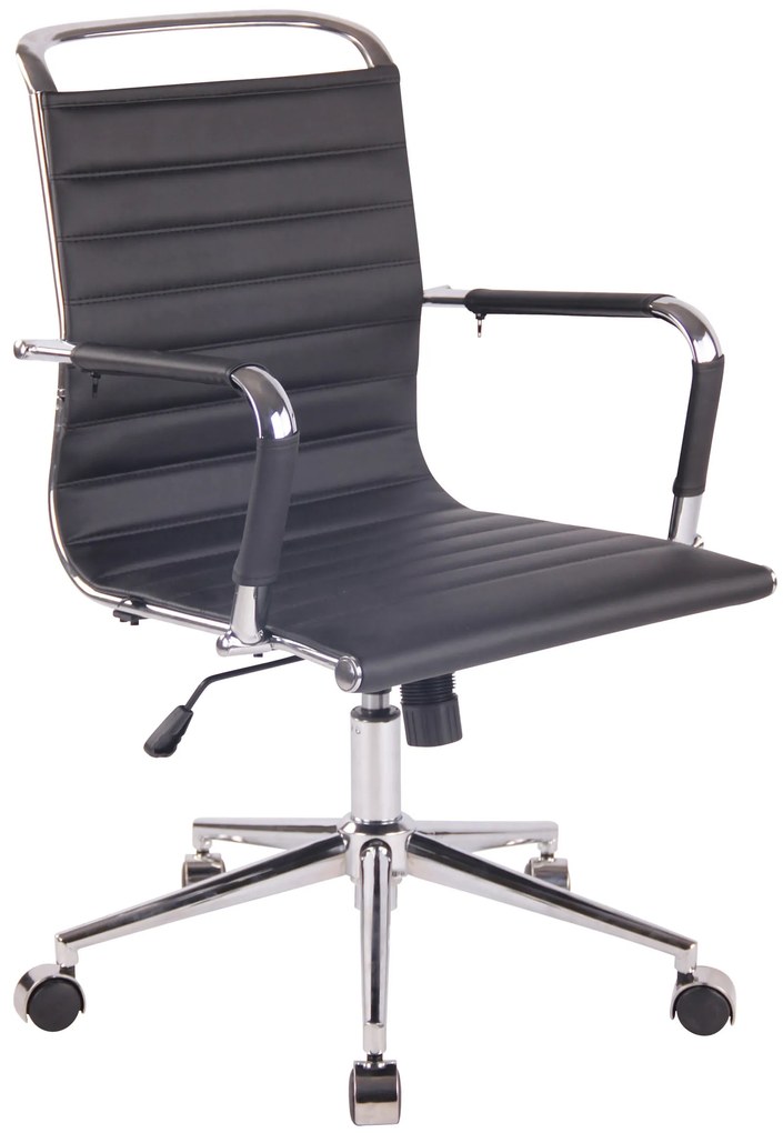 DMQ Černá prošívaná kancelářská židle Lexus II.