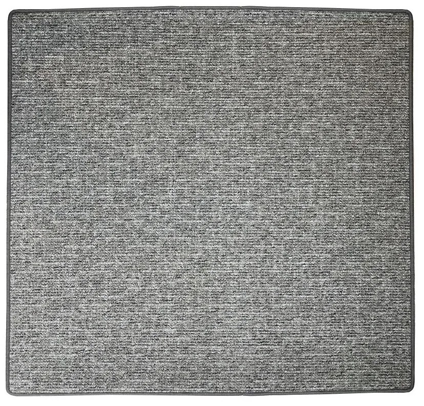 Vopi koberce Kusový koberec Alassio hnědý čtverec - 120x120 cm