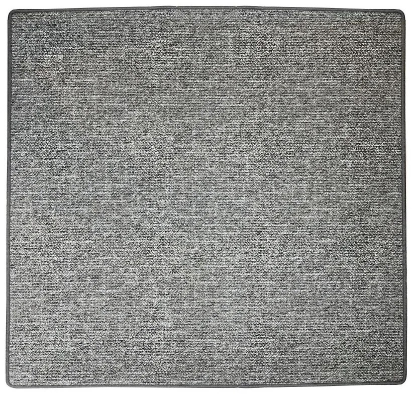Vopi, Kusový koberec Alassio hnědý čtverec, 400x400, hnědá, chodba / předsíň