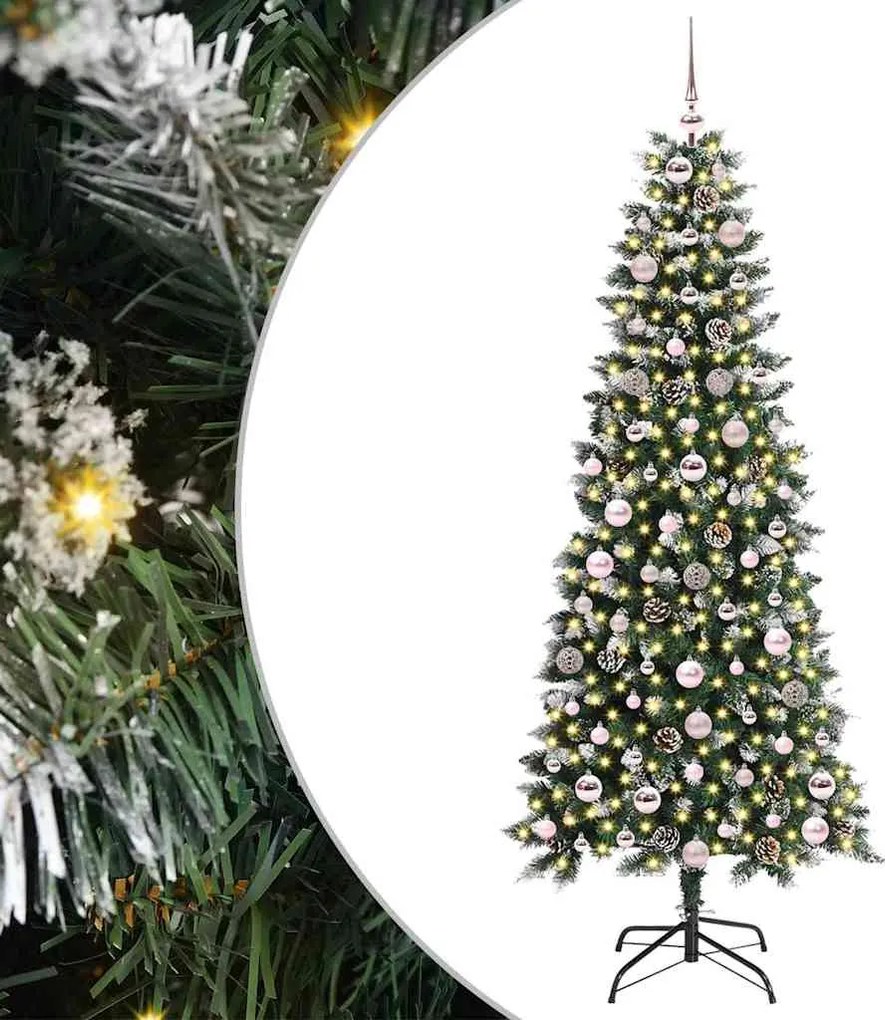 Umělý vánoční stromeček Zelená 180 cm PVC, plast a ocel 3395822