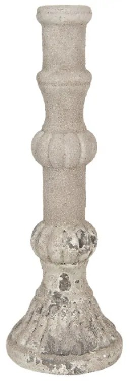 Šedý cementový svícen Marijke L – 13x39 cm
