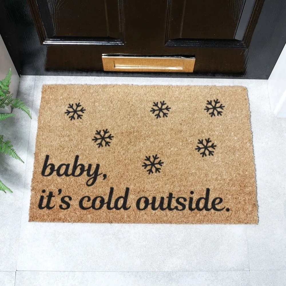 Rohožka s vánočním motivem z kokosového vlákna 40x60 cm Baby It's Cold Outside – Artsy Doormats