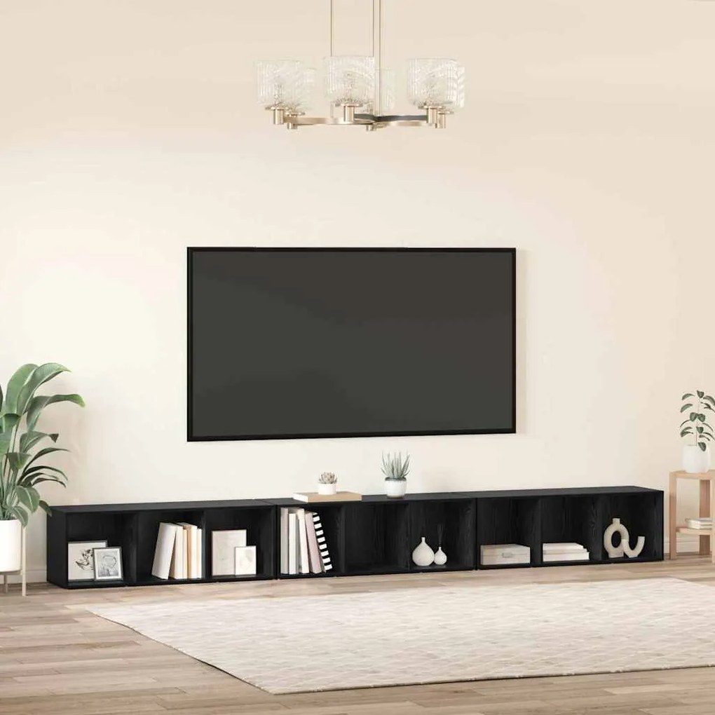 Sestava TV skříněk 3 ks Černý dub Kompozitní dřevo 3393553