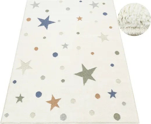 Koberec Esme Kids C5642A bílý / krémový