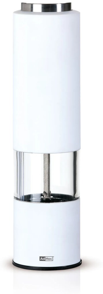 AdHoc mlýnek na pepř a sůl TROPICA - LED světlo, bílý