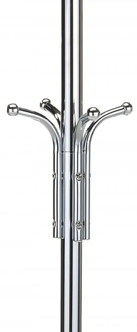 Autronic Věšák stojanový DALIDA - 182 cm, kov, lesklý chrom