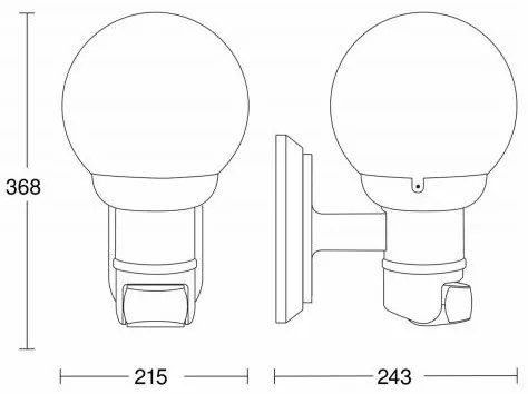 STEINEL 634315 - L 560 S Venkovní senzorová nástěnná lampa bílá IP44