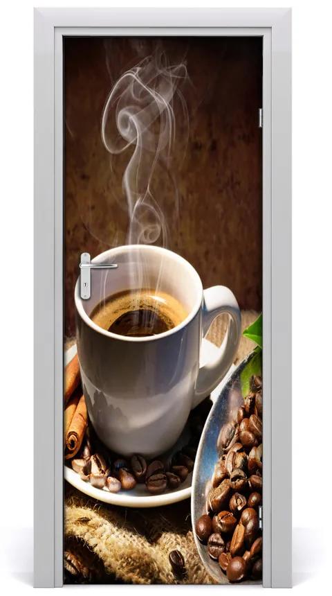 Fototapeta na dveře samolepící šálek kávy 95x205 cm