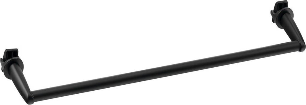 Aqualine - Držák ručníků na topná tělesa, délka 46 cm, matná černá IDR-50B