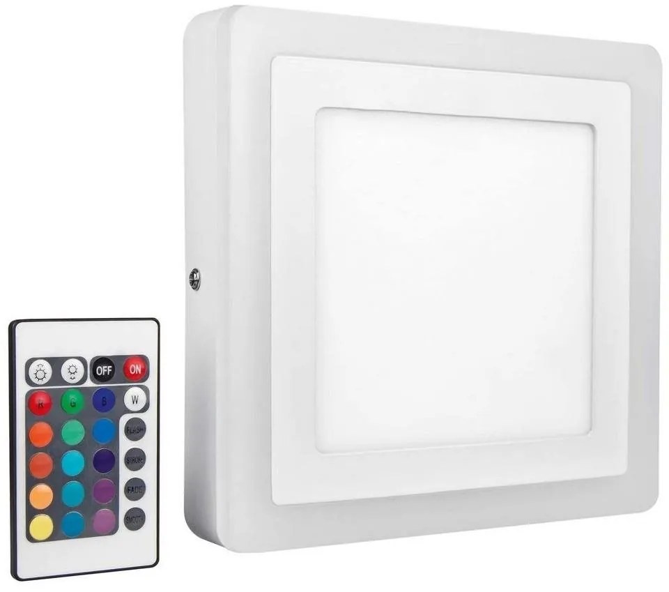 Stropní světlo ledvance - led rgb stmívatelné stropní svítidlo led/19w/230v + do