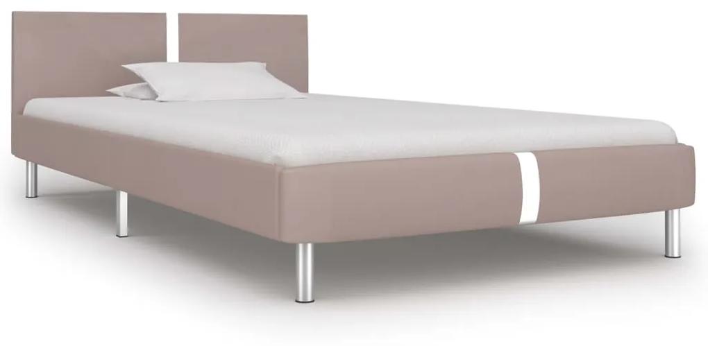 280841 vidaXL Rám postele cappuccino umělá kůže 90 x 200 cm