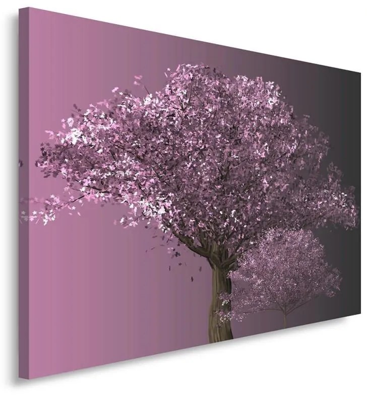 CARO Obraz na plátně - Violet Tree 40x30 cm