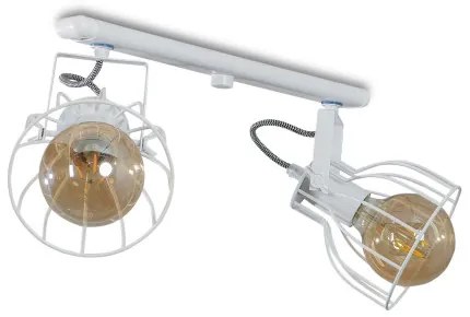 Light for home - Bodové svítidlo 30908 "OSTIN", 2x60W, E27, bílá