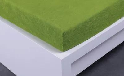 XPOSE ® Froté prostěradlo Exclusive dvoulůžko - zelená 140x200 cm