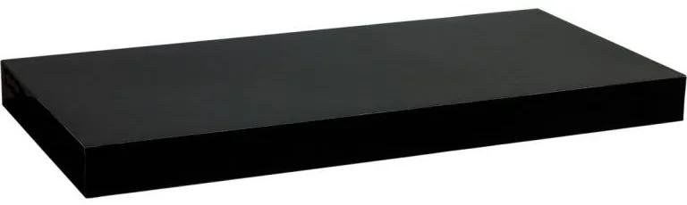Stilista Volato nástěnná police, 30 cm, lesklá černá
