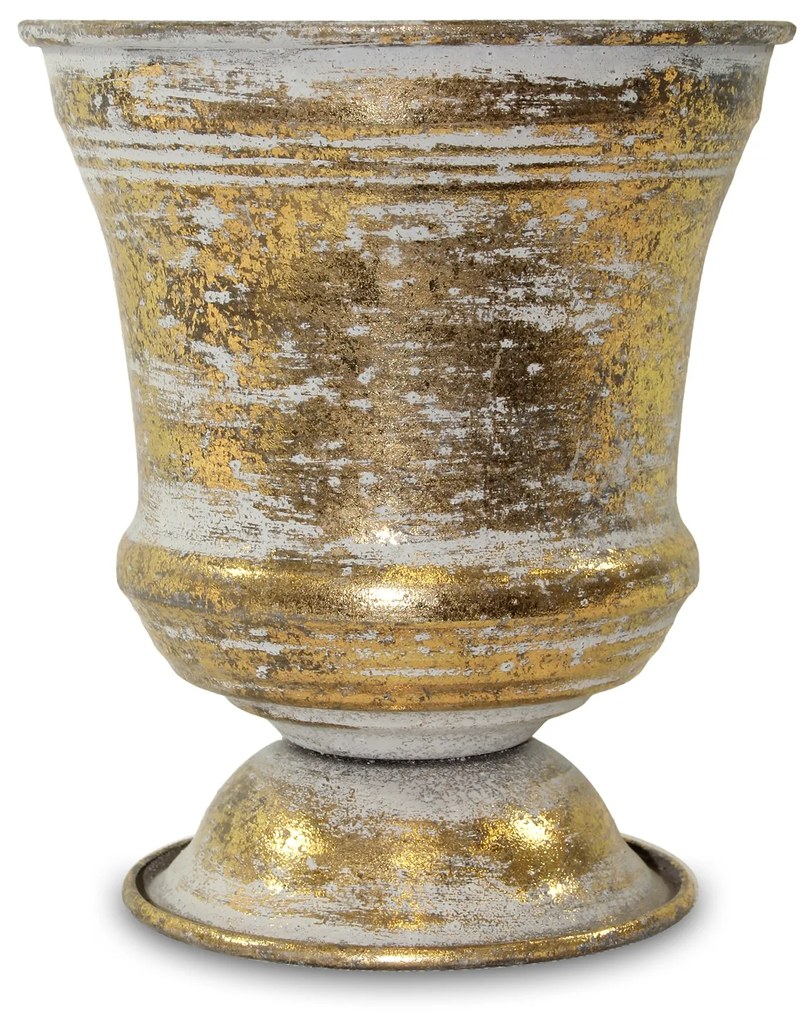 Kovová váza zlatá 102216