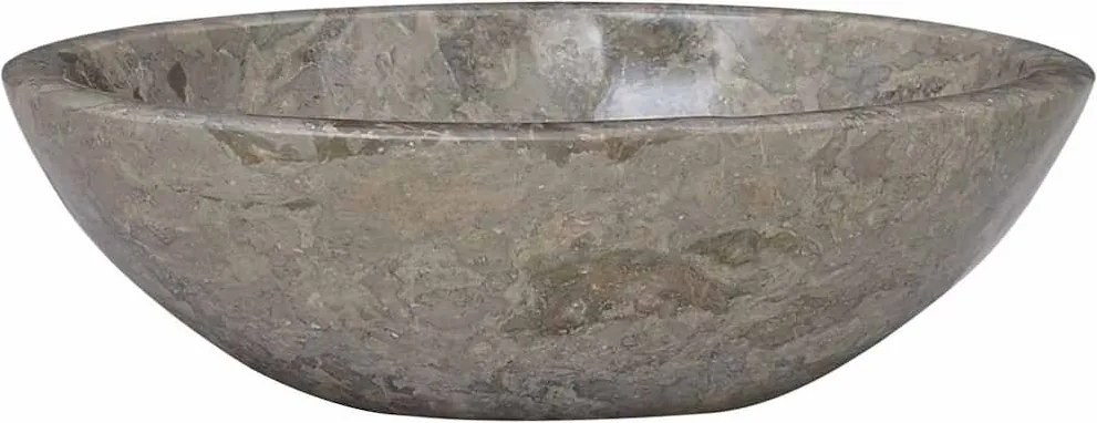 Umyvadlo šedé 53x40x15 cm mramor 149173